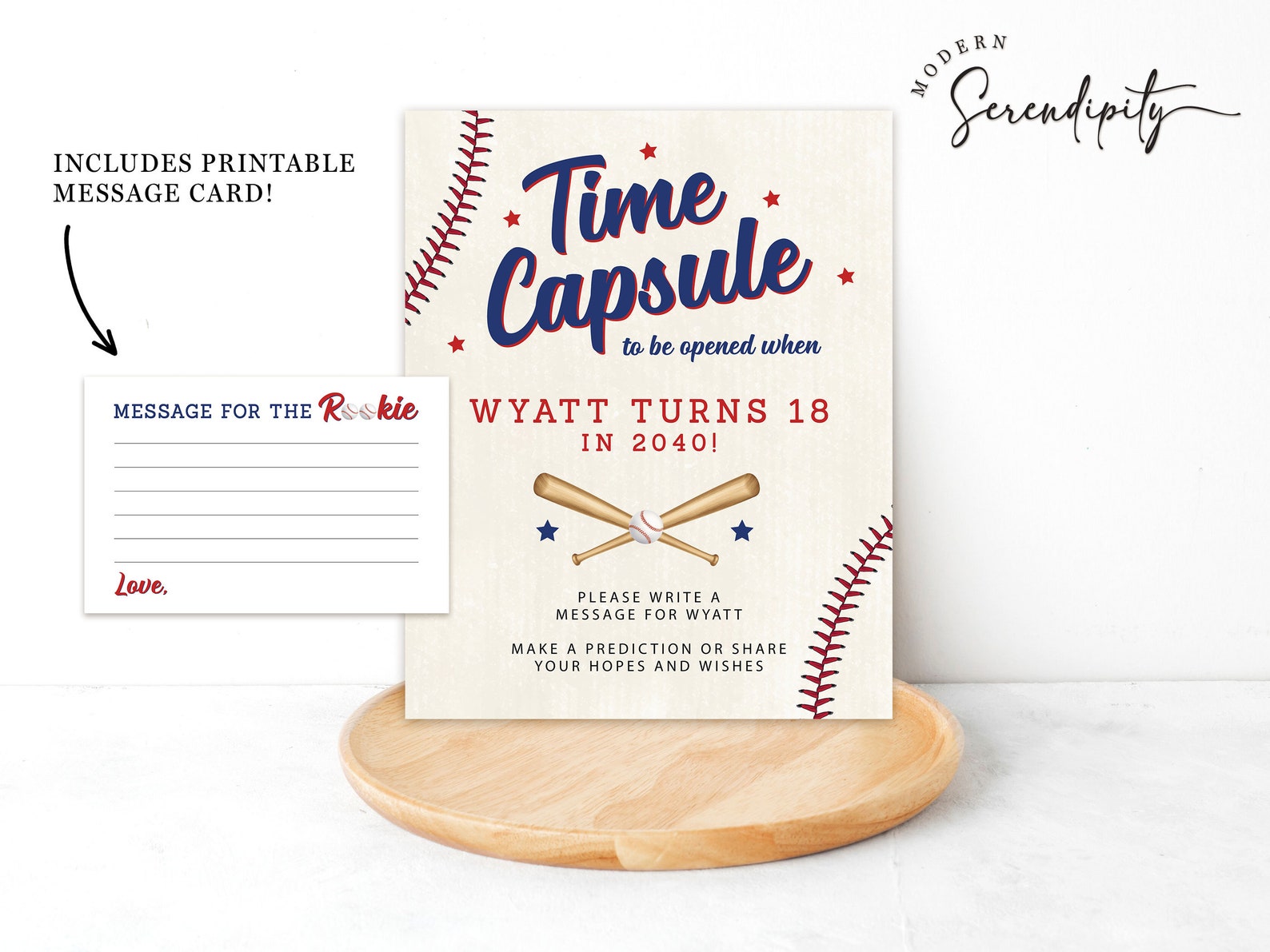 Rookie of the Year First Birthday Invitation Bundle Rookie Card Time ...