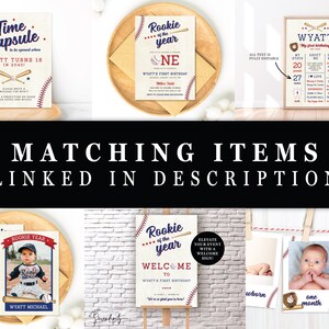 Baseball Players Card Rookie of the Year Trading Card First Birthday ...