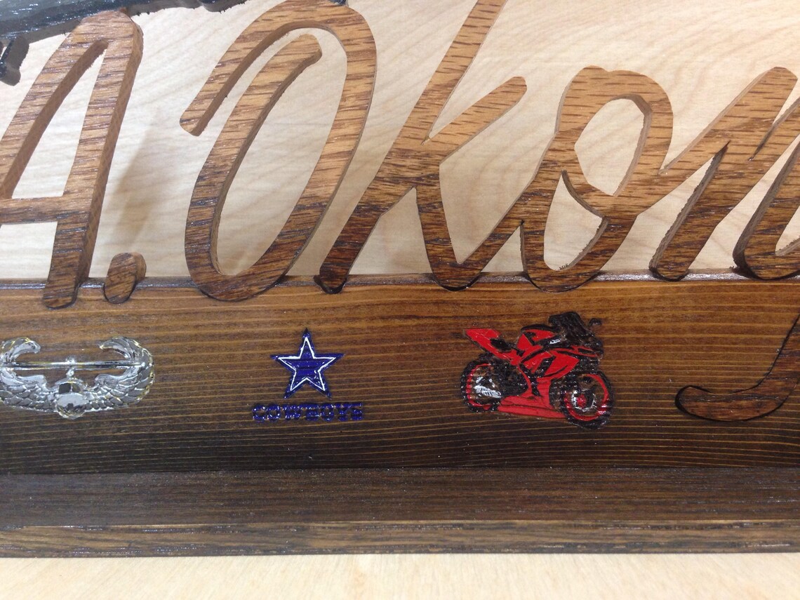 Cool Name Plate Custom Name Plate Guy Name Plate | Etsy