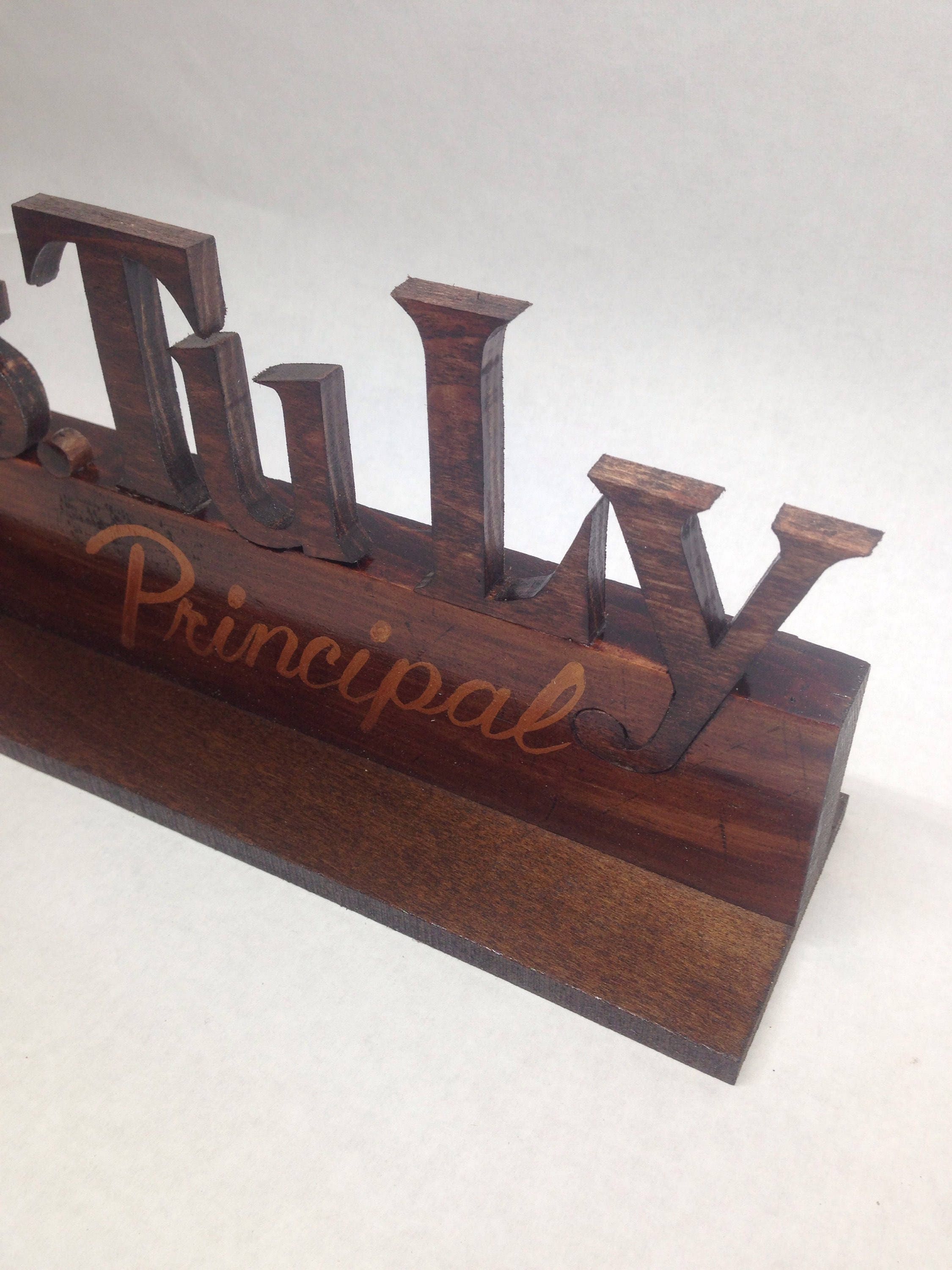Principal Name Plate - Etsy
