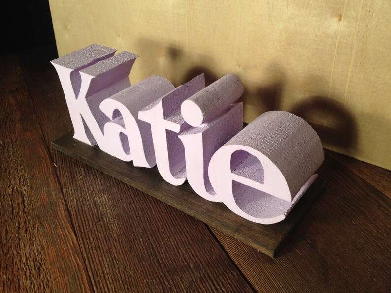 Foam Letters Name Plate Custom Name Plate - Etsy