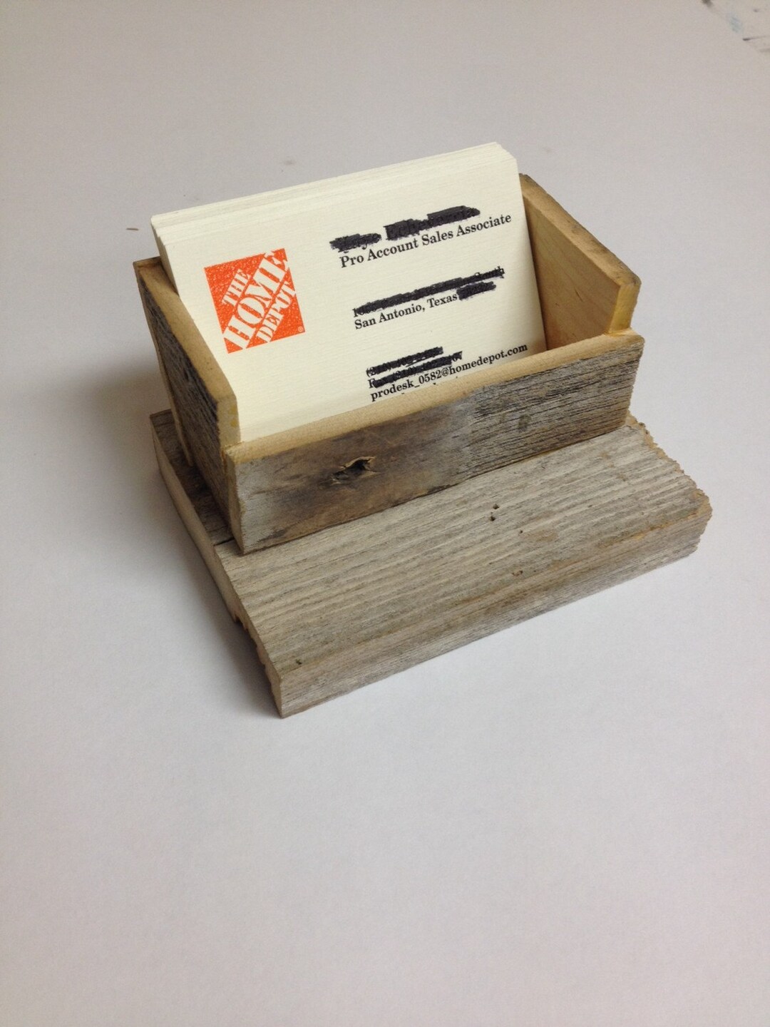 Rustic Business Card Holder - Etsy