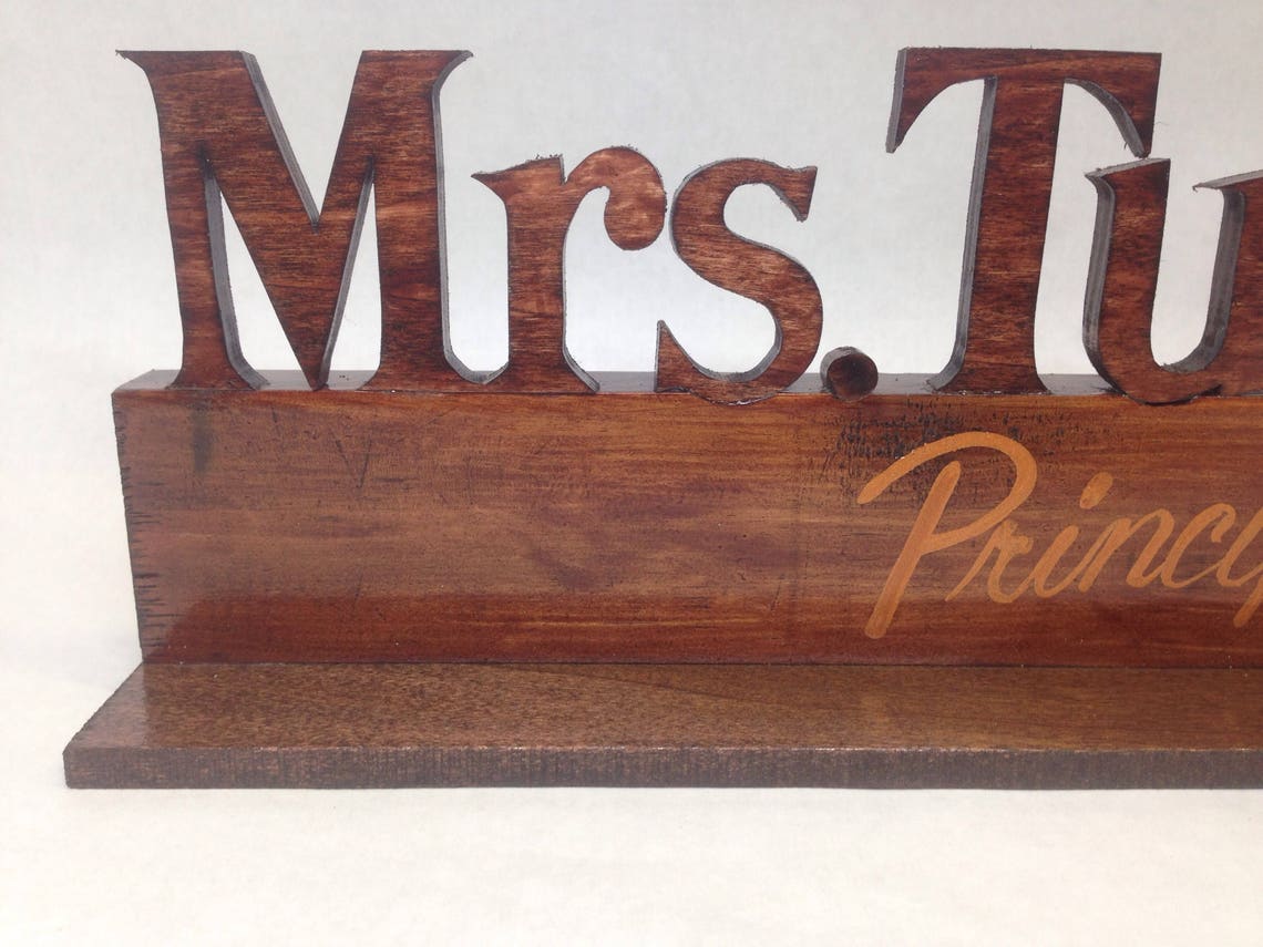 Principal Name Plate - Etsy