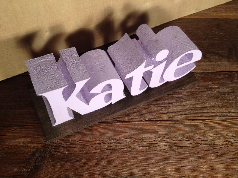 Foam Letters Name Plate Custom Name Plate | Etsy
