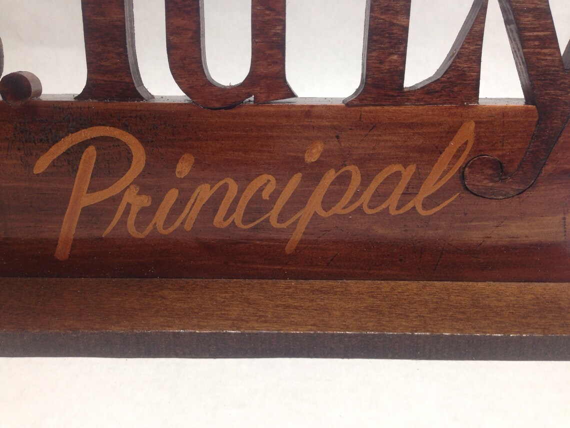 Principal Name Plate | Etsy
