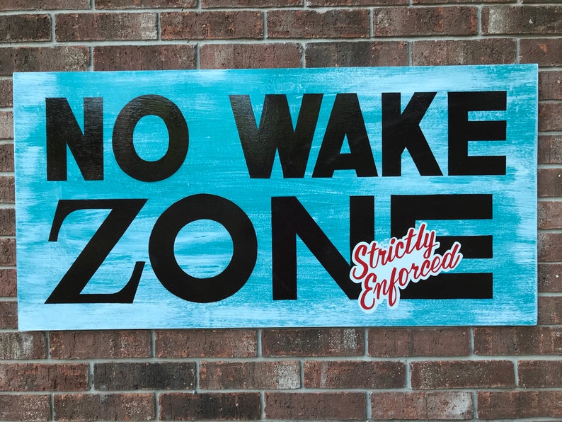 No Wake Zone Sign - Etsy