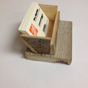 Rustic Business Card Holder - Etsy