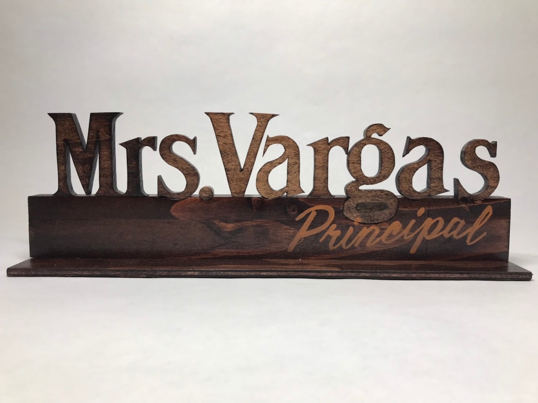 Principal Name Plate - Etsy