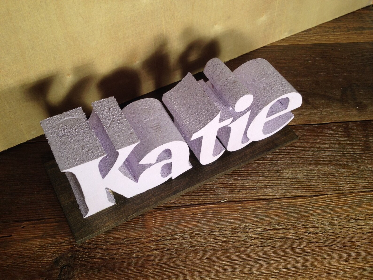 Foam Letters Name Plate Custom Name Plate | Etsy