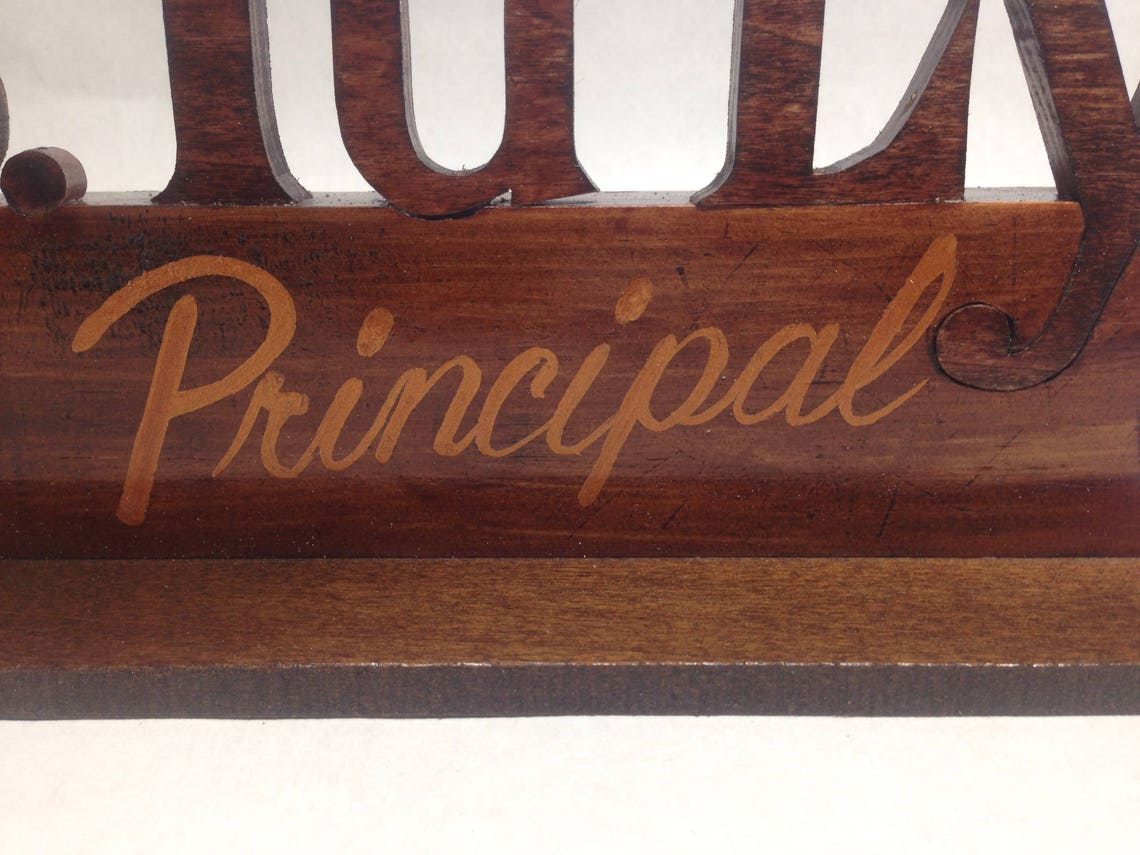 Principal Name Plate | Etsy