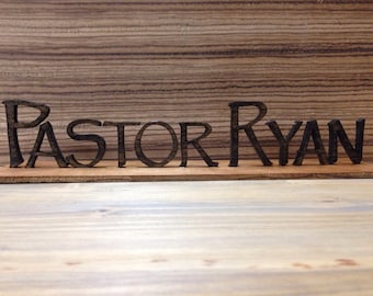 Pastor Name Plate - Etsy