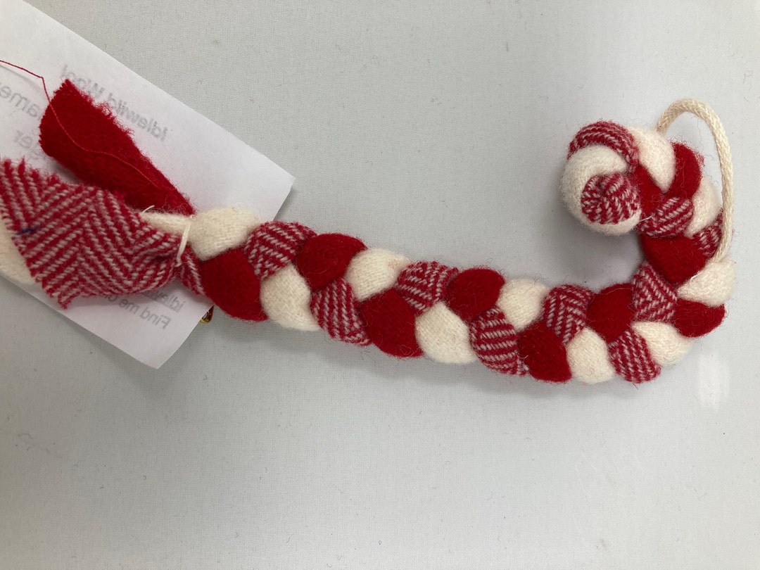 Wool Braided Candy Cane - Etsy