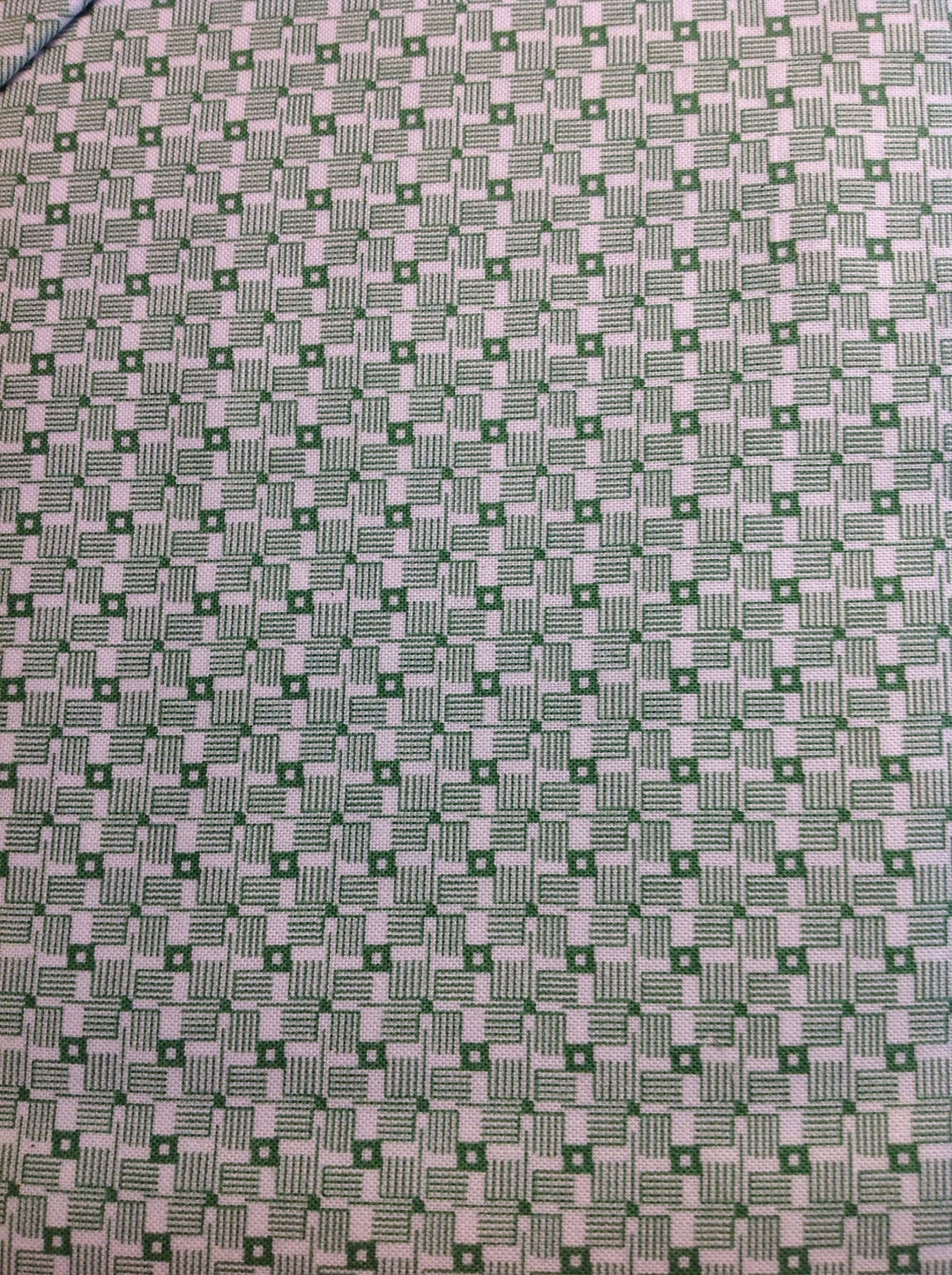Adeline by Nancy Mahoney for P and B, Green and White Plaid Fabric ...