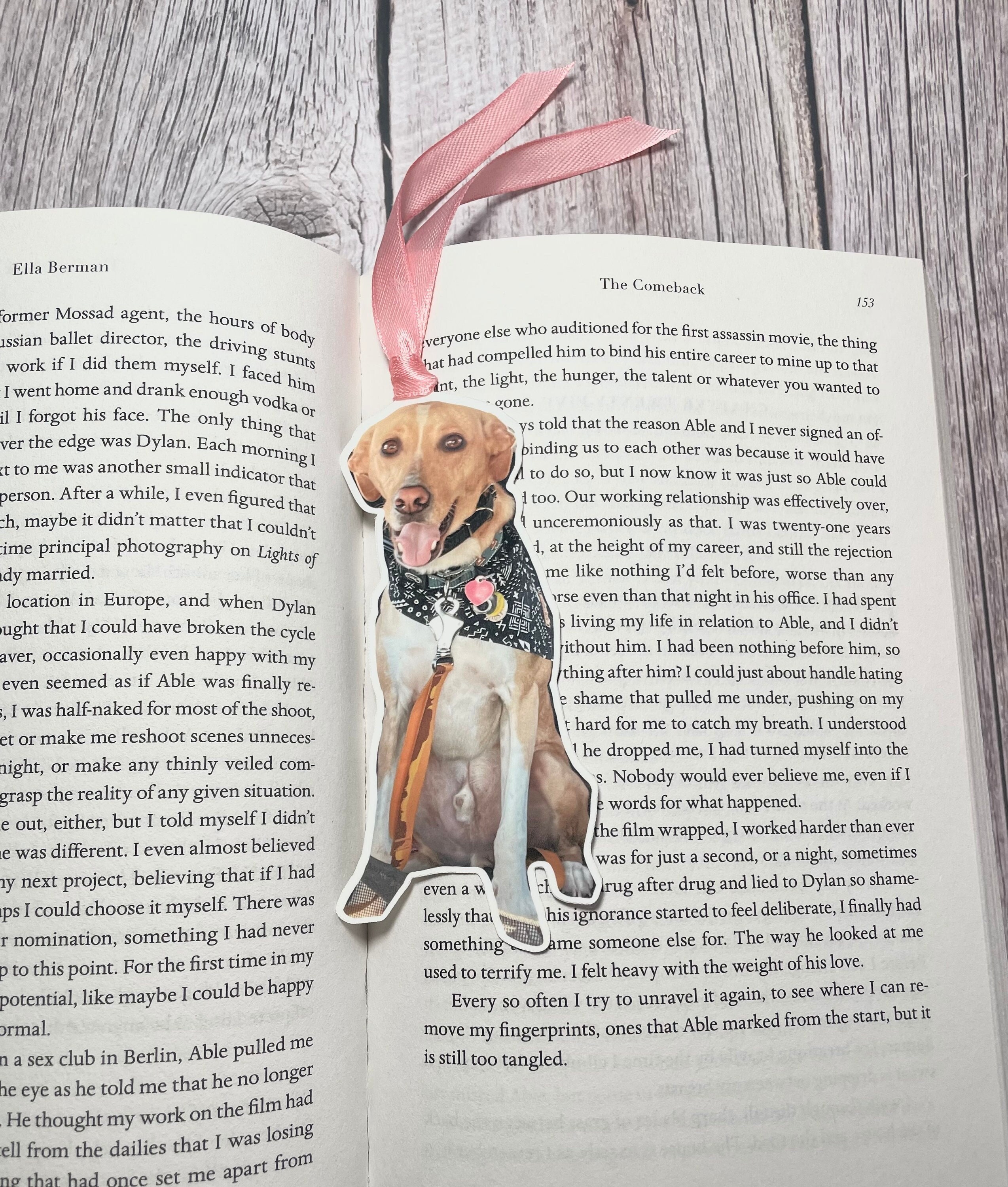 Personalized Dog Bookmark Cat Bookmark Cat Mom Pet Bookmark Photo ...
