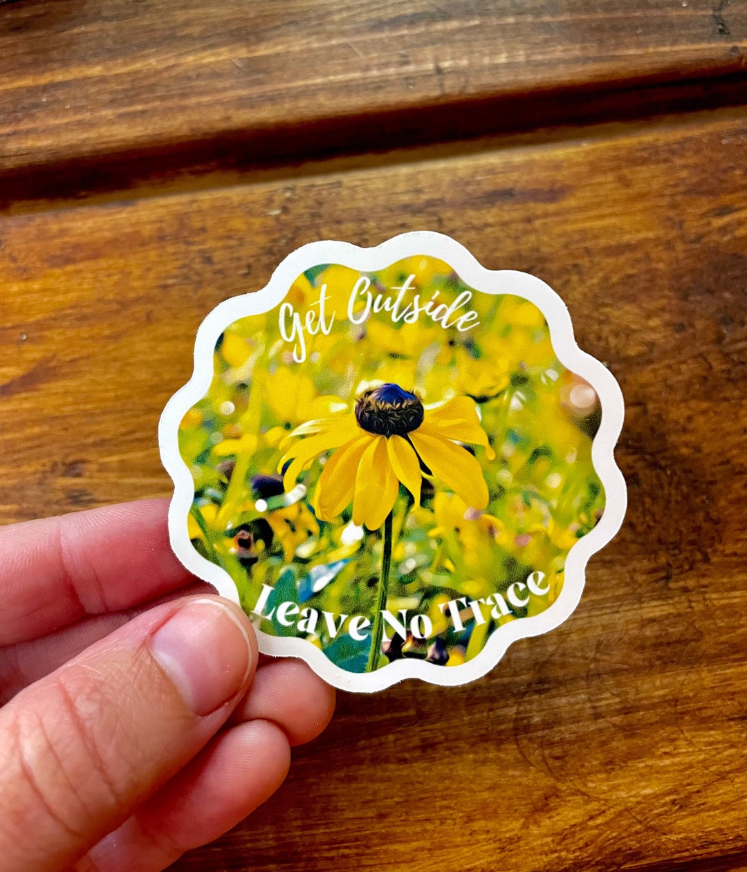Get Outside Sticker - Leave No Trace Sticker - Outdoor Magnet - Hiking ...