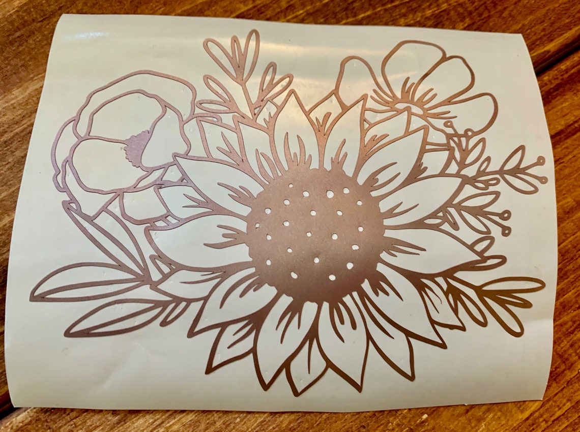 Wildflower Decal Wildflower Sticker Laptop Sticker - Etsy
