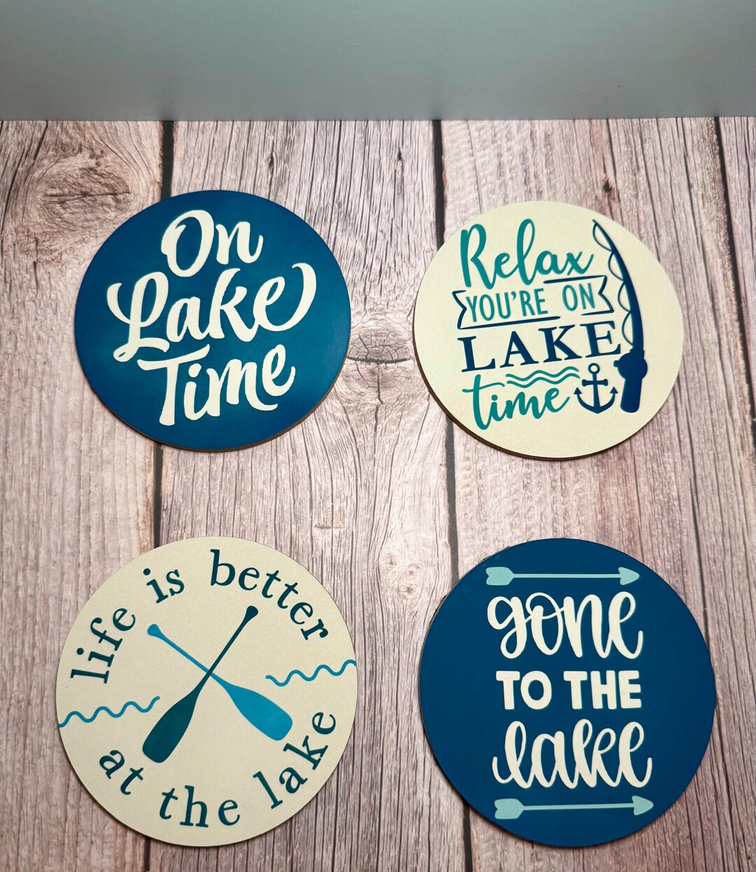 Lake Life Coasters | Lake House Coasters | on Lake Time | Family Lake ...