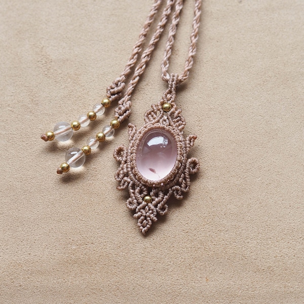 Macrame Necklace - Etsy