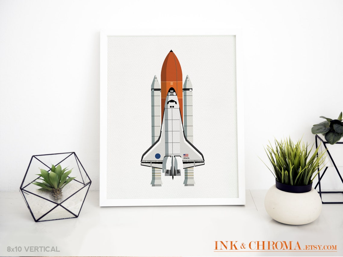 Set of 3 Space Rocket Prints Saturn V Spacex Falcon 9 NASA | Etsy UK