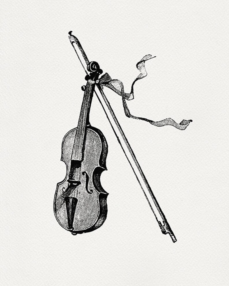 Violin Print Musician Gift Musical Poster Music Print | Etsy