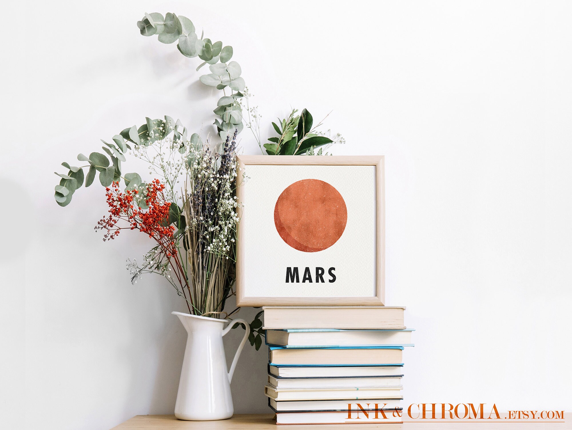 Mars Print Space Print Red Planet Space Poster Space - Etsy UK