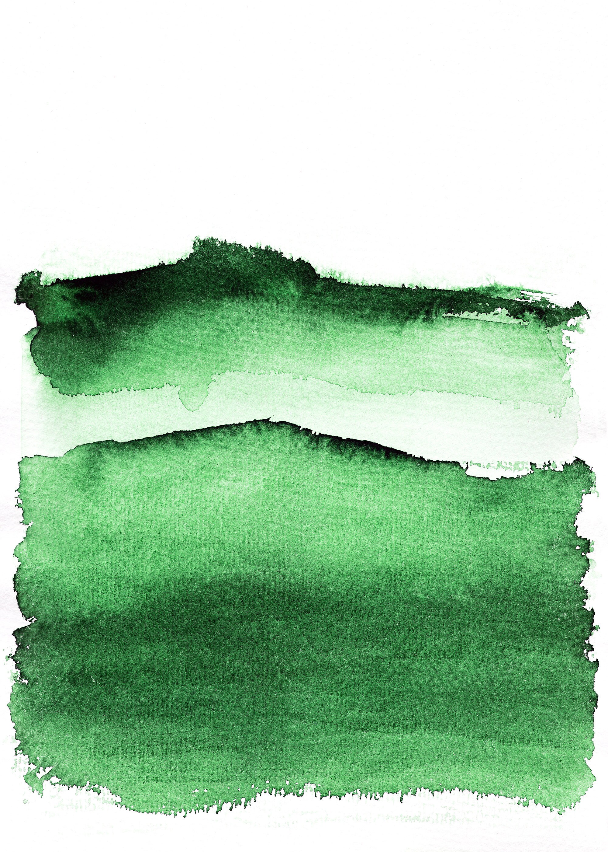 Watercolor Indigo Green Wall Art Print Downloadable - Etsy