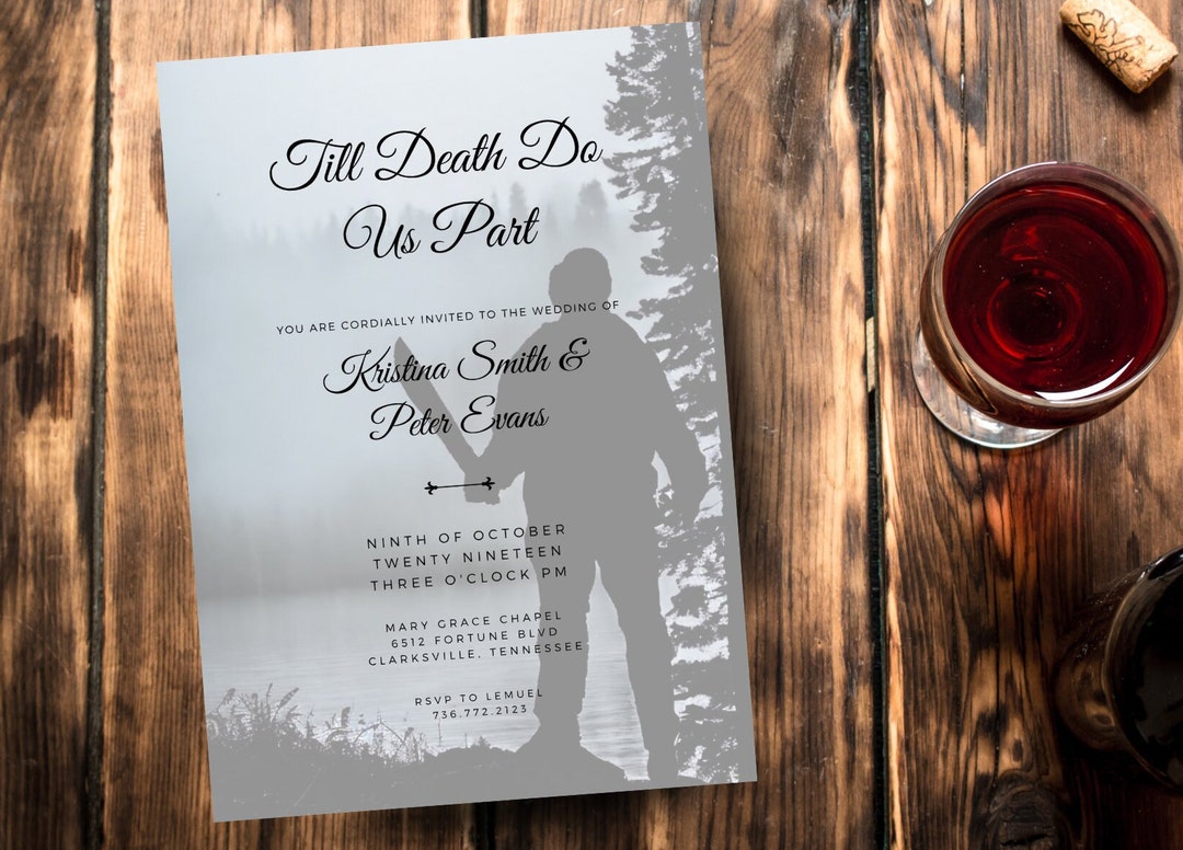 Haunted Murder Wedding Invitation to Edit, Download and Print Yourself ...