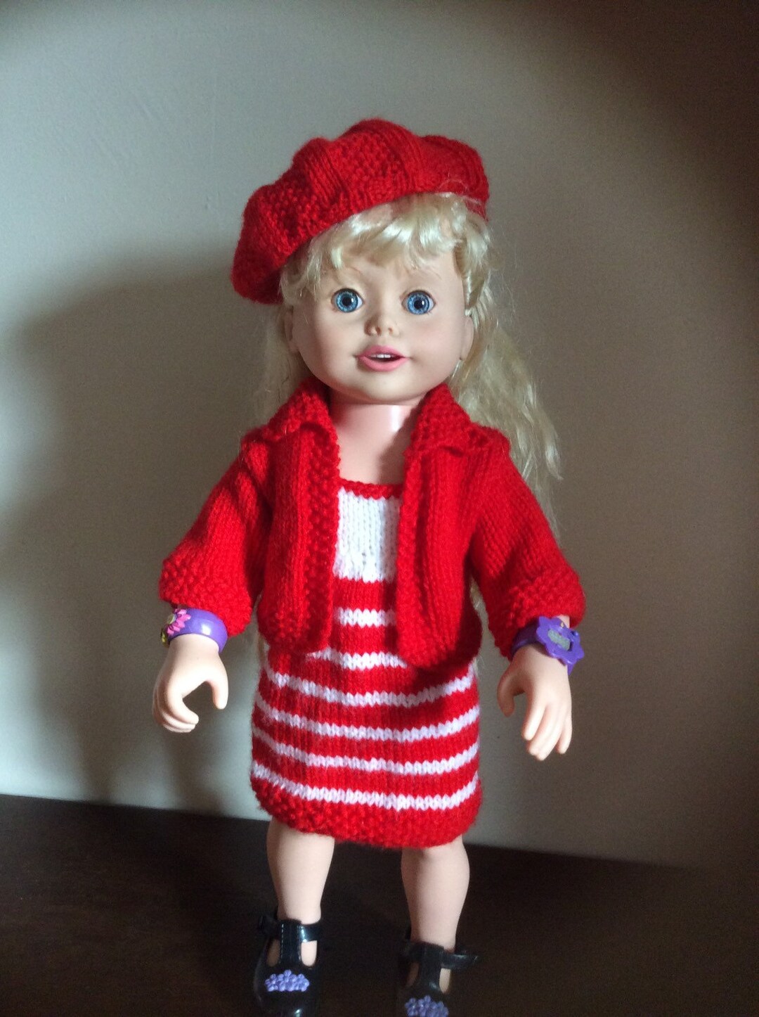 Red and White Doll Outfit - Etsy