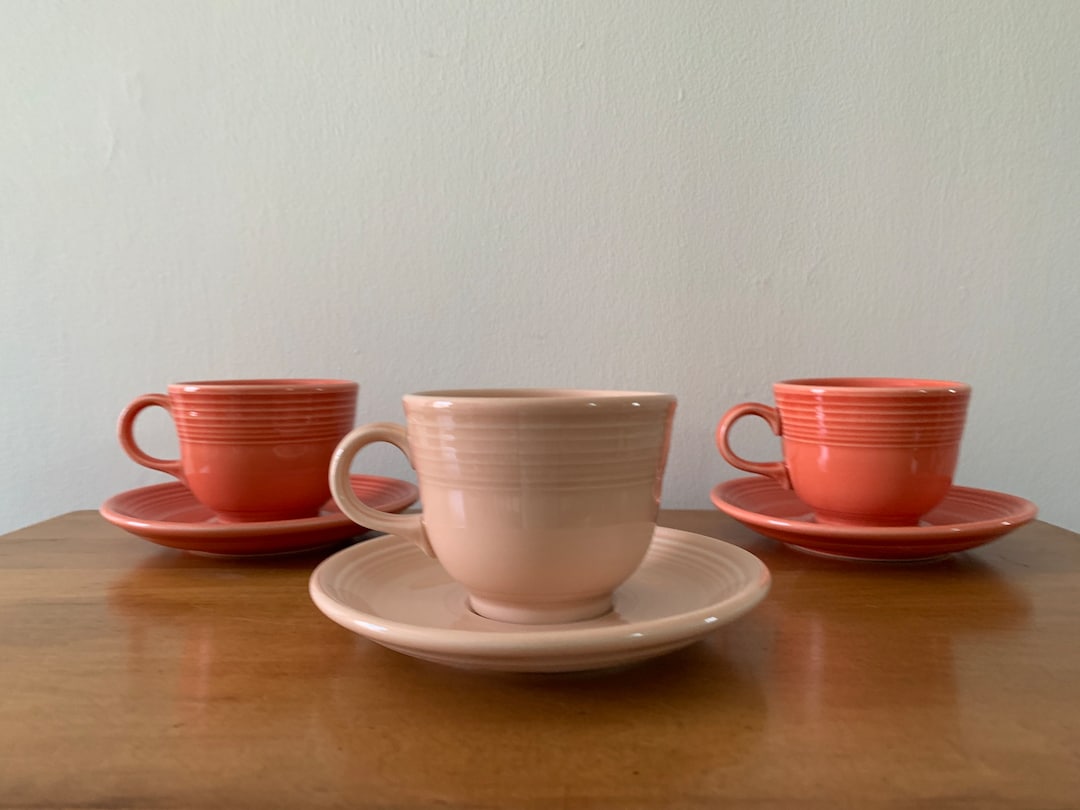 Fiestaware Cup and Saucer, Retired Colors - Etsy
