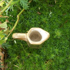 Vintage Miniature Mini Porcelain Gold Gilt Water Pitcher in Gold Fairy ...