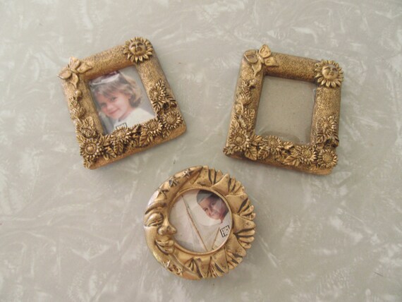 Mini Miniature Photo Picture Portrait Frames Magnet Round - Etsy