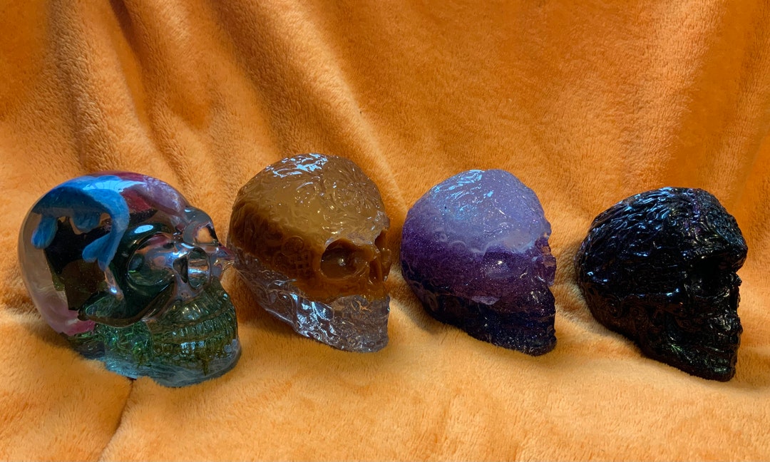 Resin Skulls. Hand Crafted and Unique. Range of Designs. - Etsy