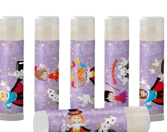 Magic Show Party Favors,magician's Party Favors, Personalized Lip Balm ...