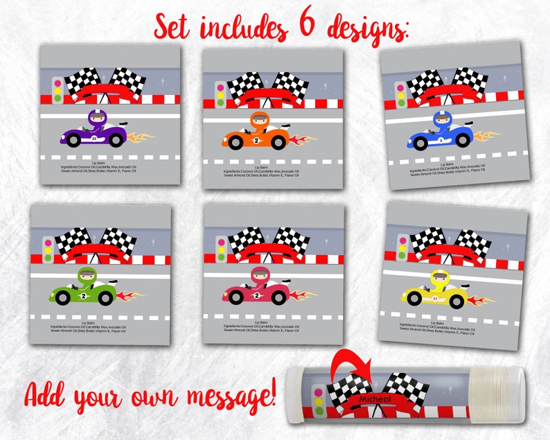 Race Car Party Favors Racing Car Birthday Race Car Themed | Etsy