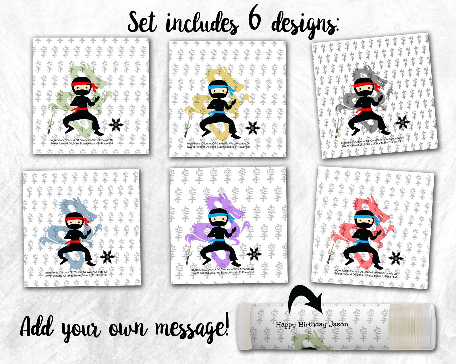 Ninja Party Favors, Ninja Birthday Party, Karate Party Favors,ninja ...