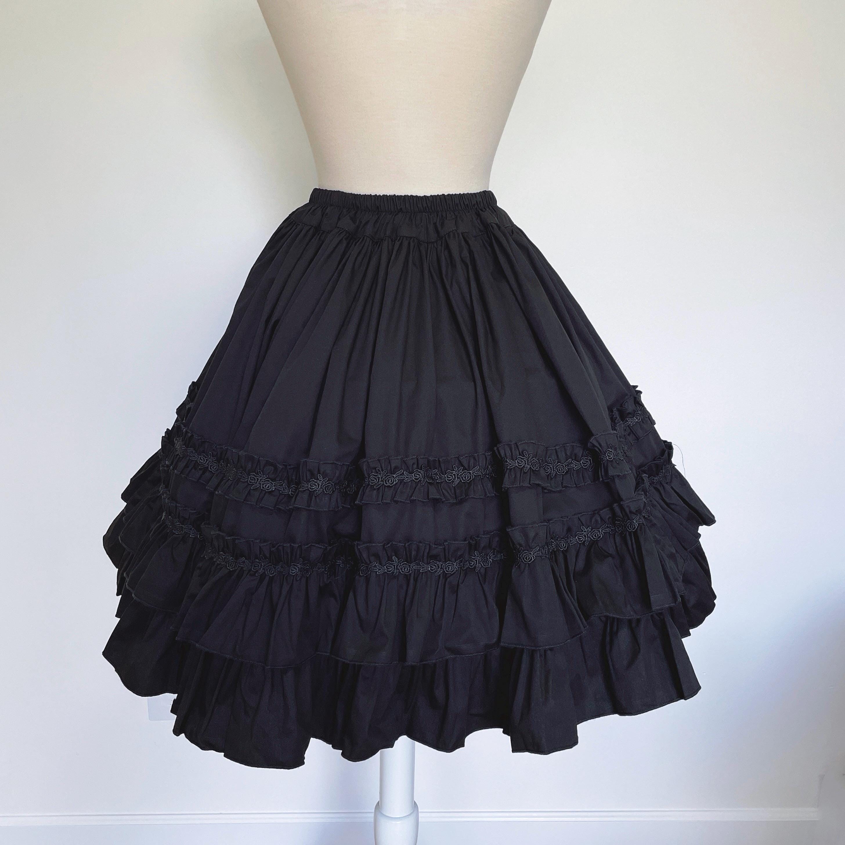 Gothic Lolita Classic Old School Frill Skirt - Etsy