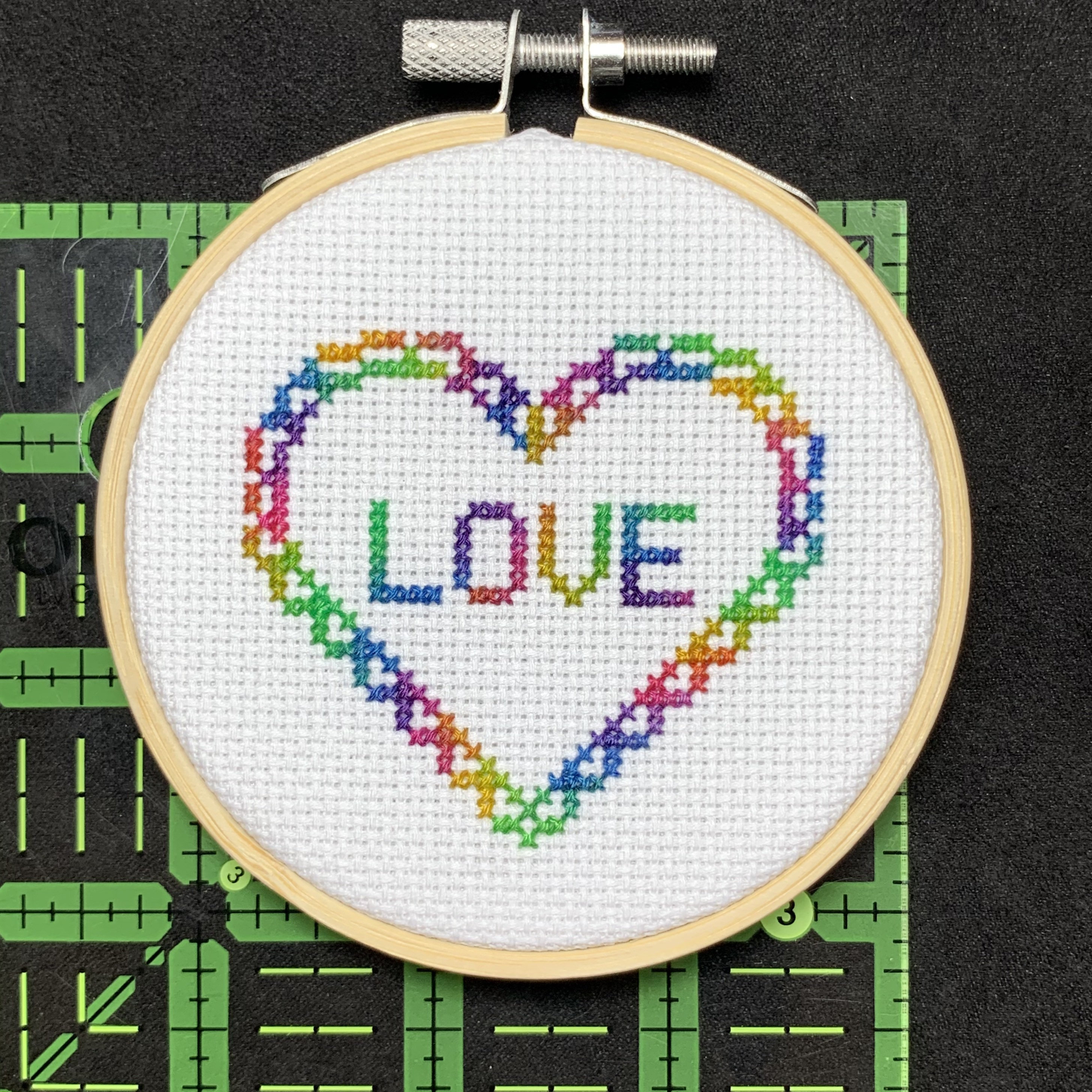 Love Finished Cross Stitch - Etsy