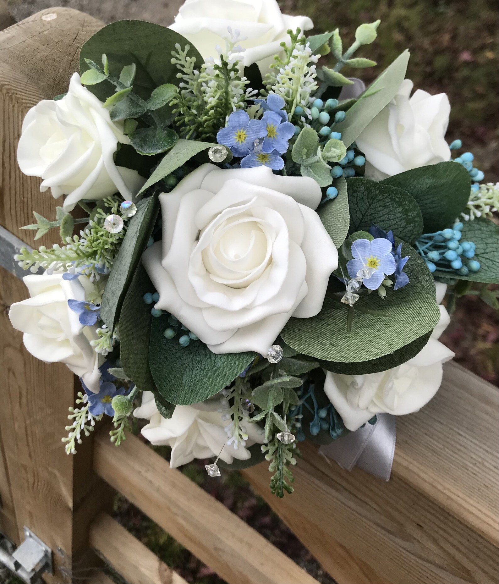 A Wedding Bouquet Collection of Foam Roses and | Etsy UK