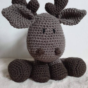 Crochet Amigurumi Moose Toy Stuffy Pattern| Easy Crochet Moose Pattern ...