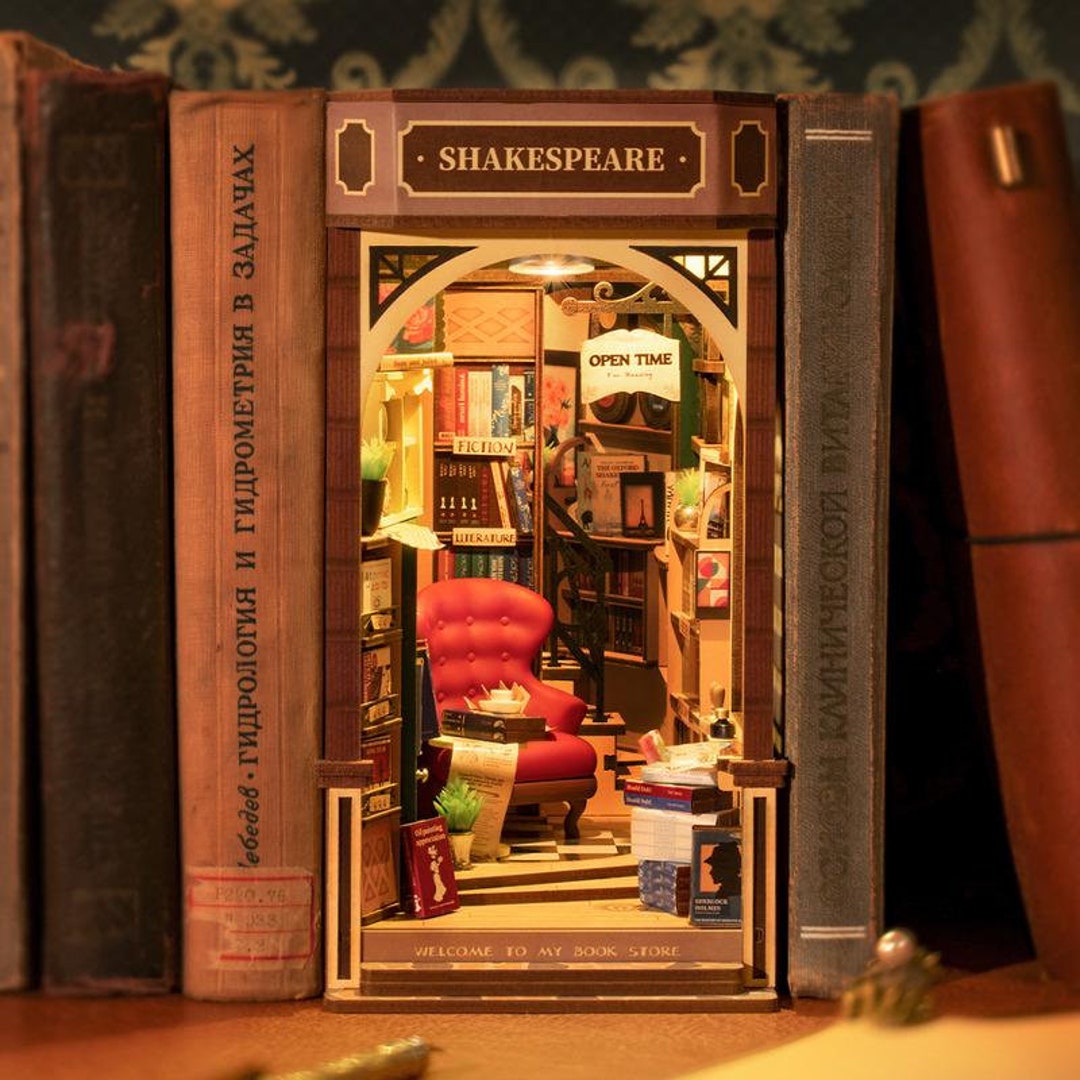 Librairie Robotime Rolife TGB07 Kit coin livre miniature à monter soi ...