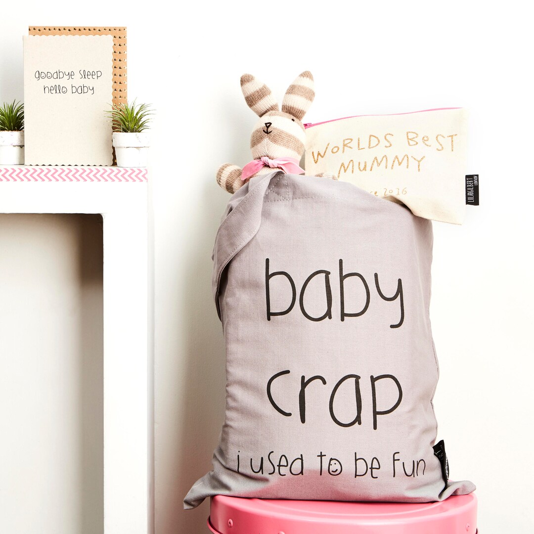 New Baby Gift Set (tote, Card and Personalised Pouch) - Etsy
