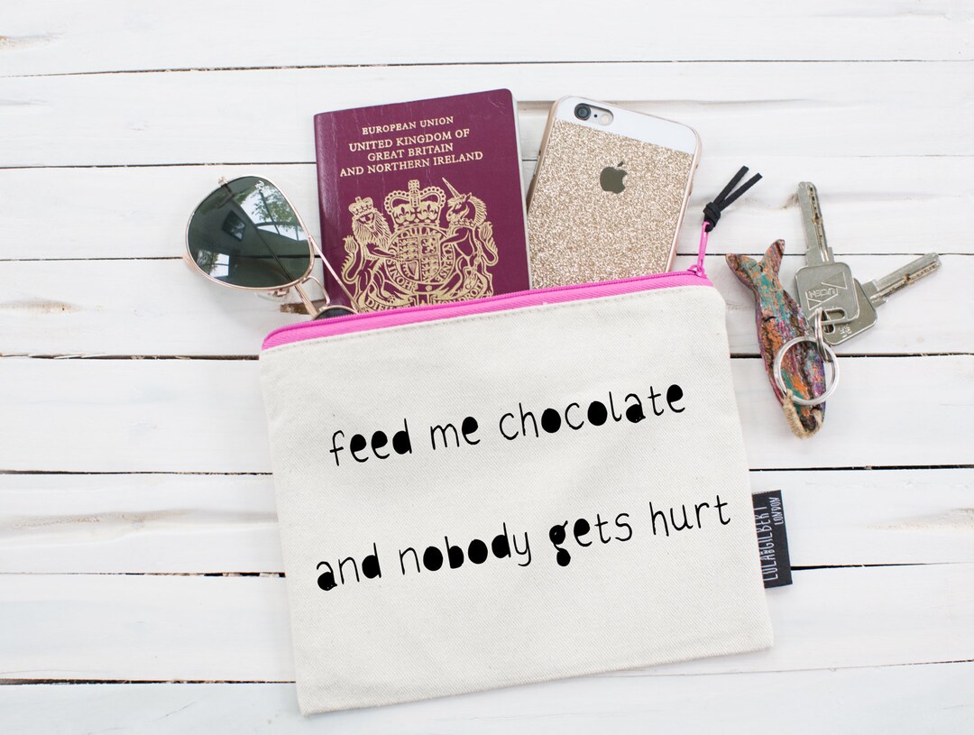 Feed Me Chocolate... Pouch - Etsy