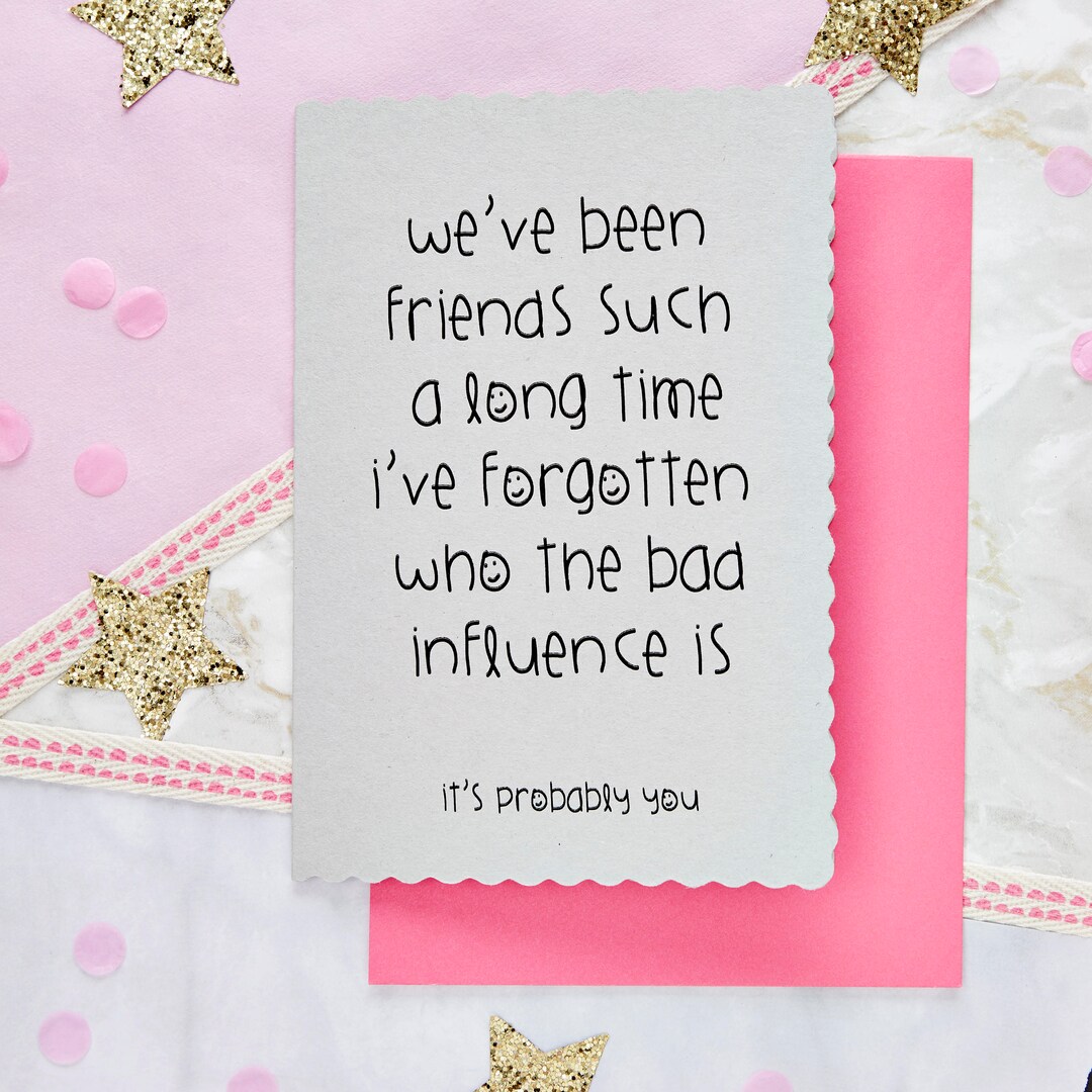 We've Been Friends for Such a Long Time... Funny Greetings Card - Etsy UK
