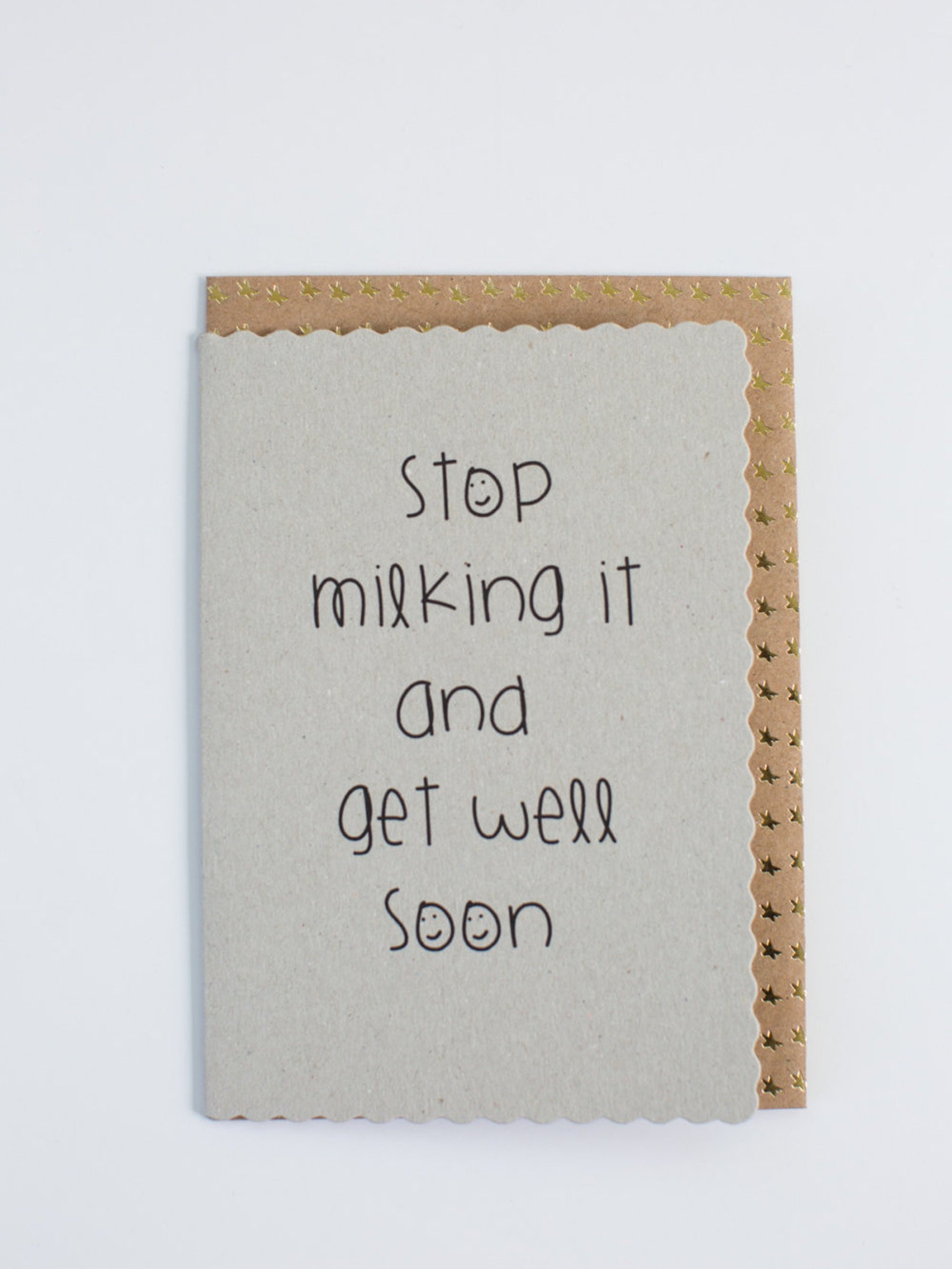 Stop Milking It and Get Well Soon ..... Funny Greetings Card - Etsy