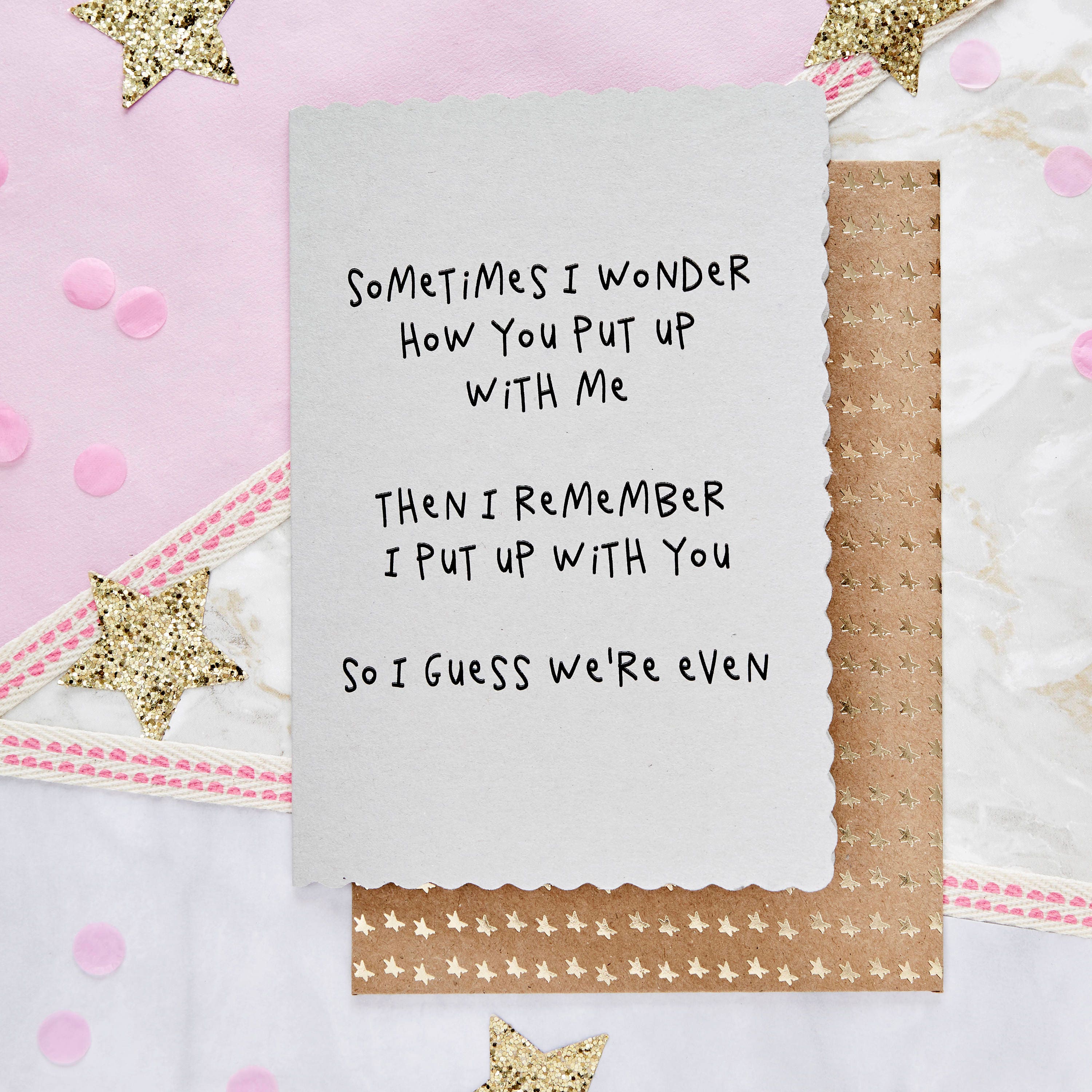 Sometimes I Wonder How I Put up With You... - Funny Card - Etsy UK