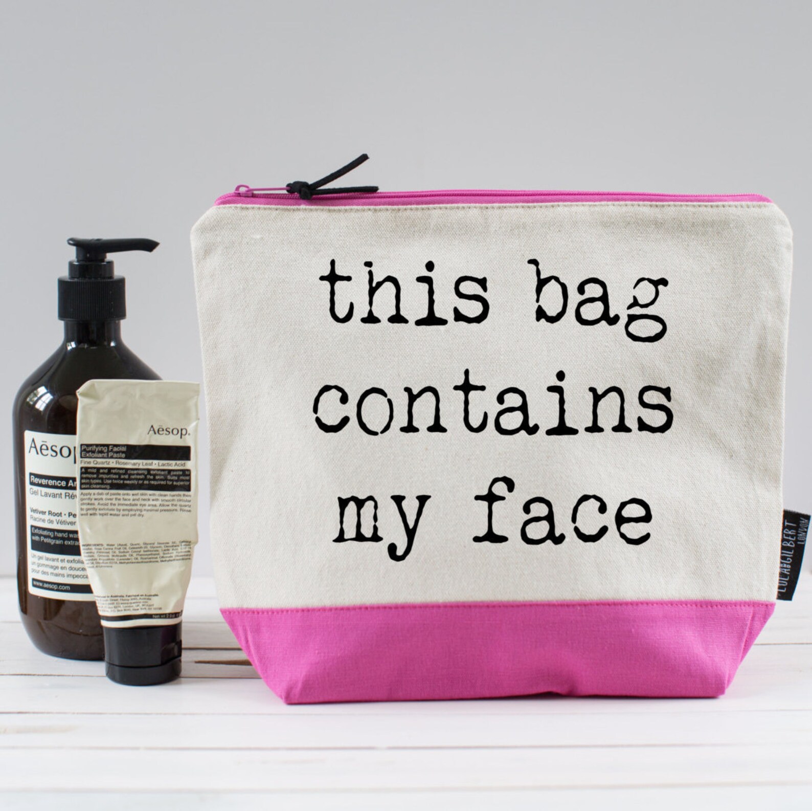 This Bag Contains My Face Washbag - Etsy UK
