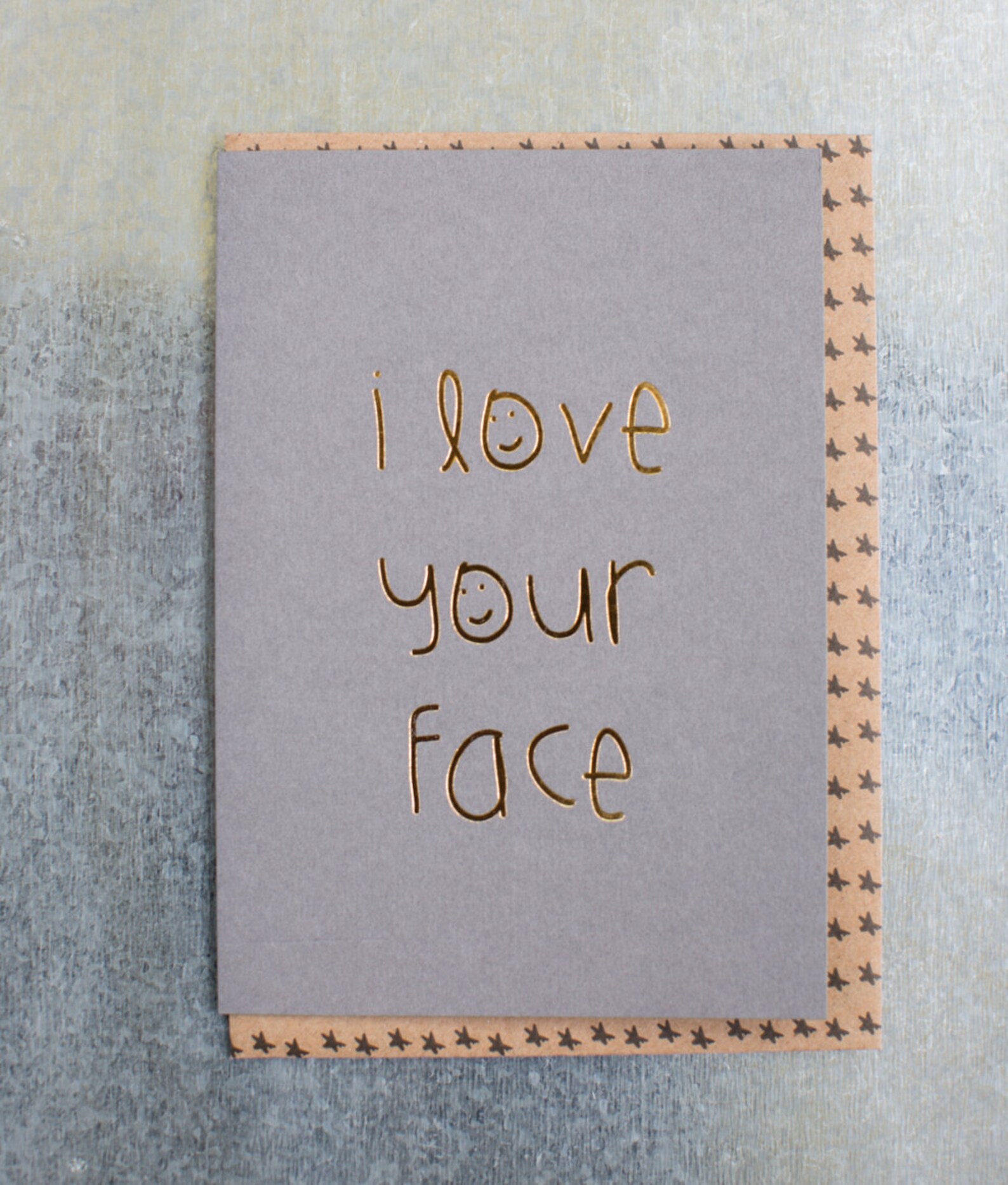 I Love Your Face Card - Etsy