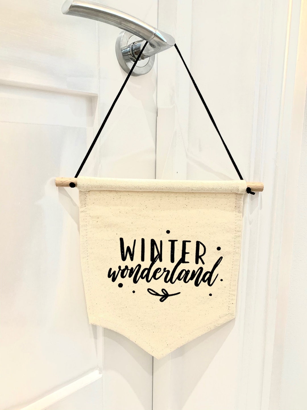 Winter Wonderland Canvas Banner Festive Home Decor - Etsy