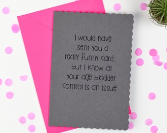 Funny Bladder Card - Etsy
