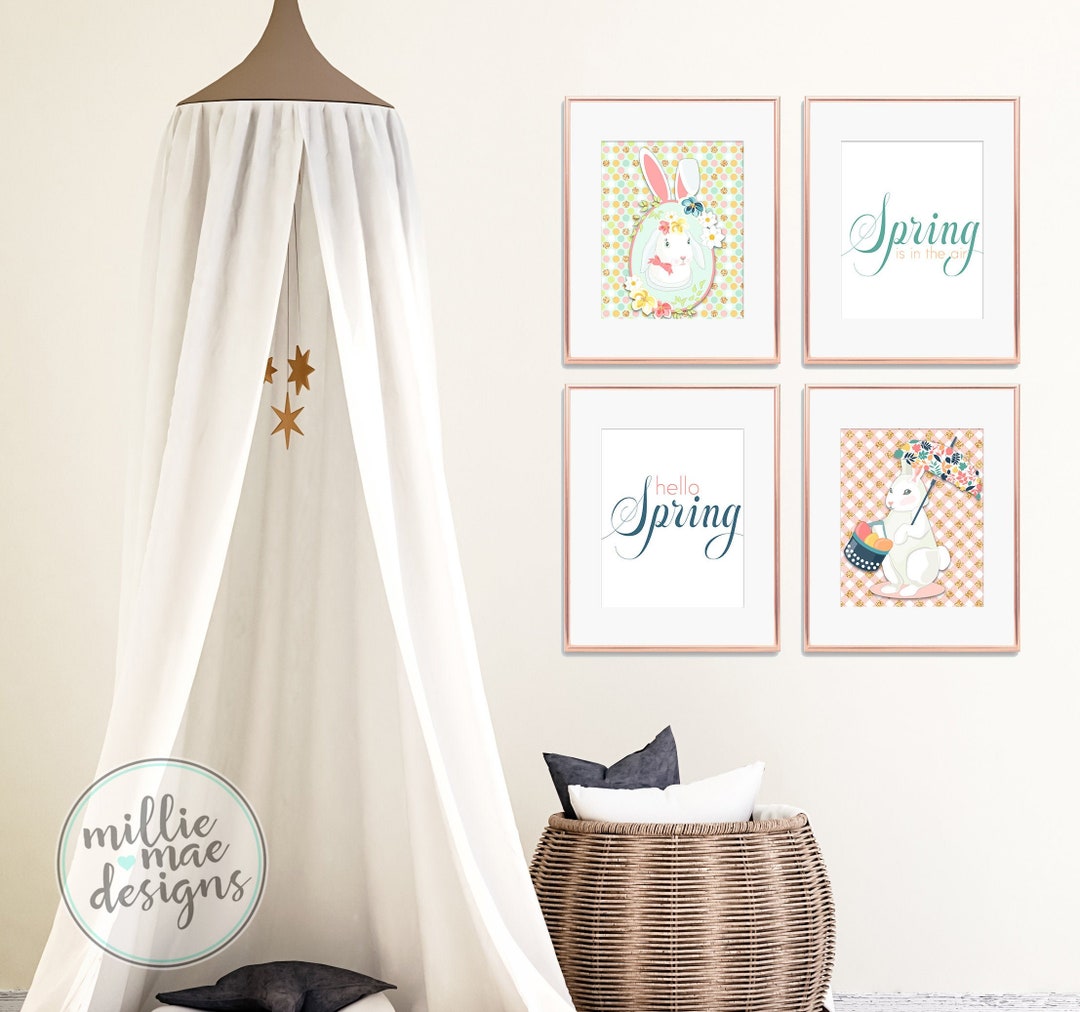 INSTANT DOWNLOAD Easter Bunny Spring Prints Masha Studio - Etsy